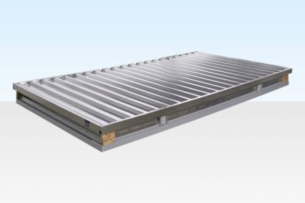 4m x 2.1m Flat Pack Container Store – Galvanised - First Choice ...